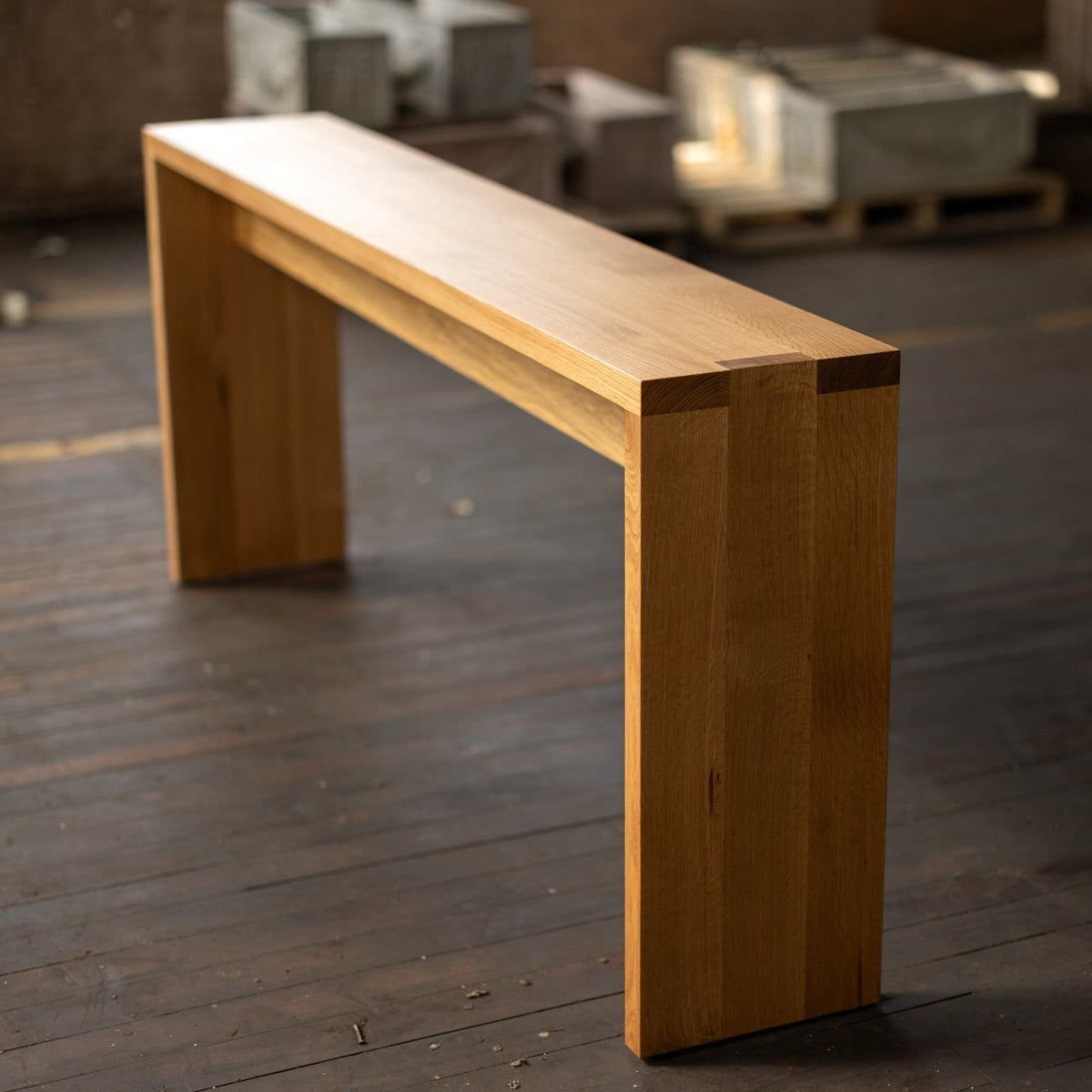 Narrow oak table store