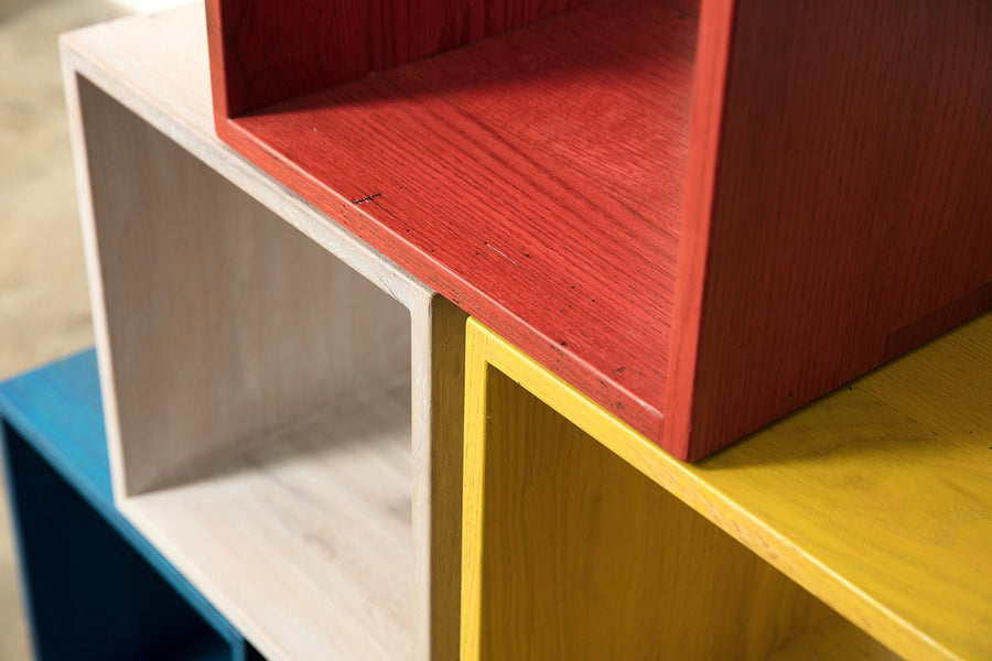 Rainbow City Cubes | Stackable Wood Storage Cubes – Alabama Sawyer